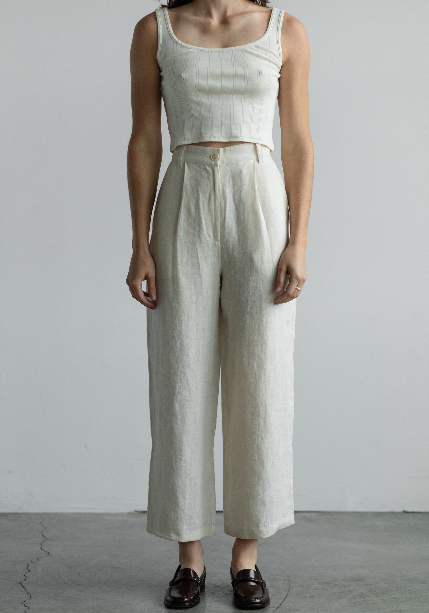 Luca Trouser Salt – First Rite Clothing