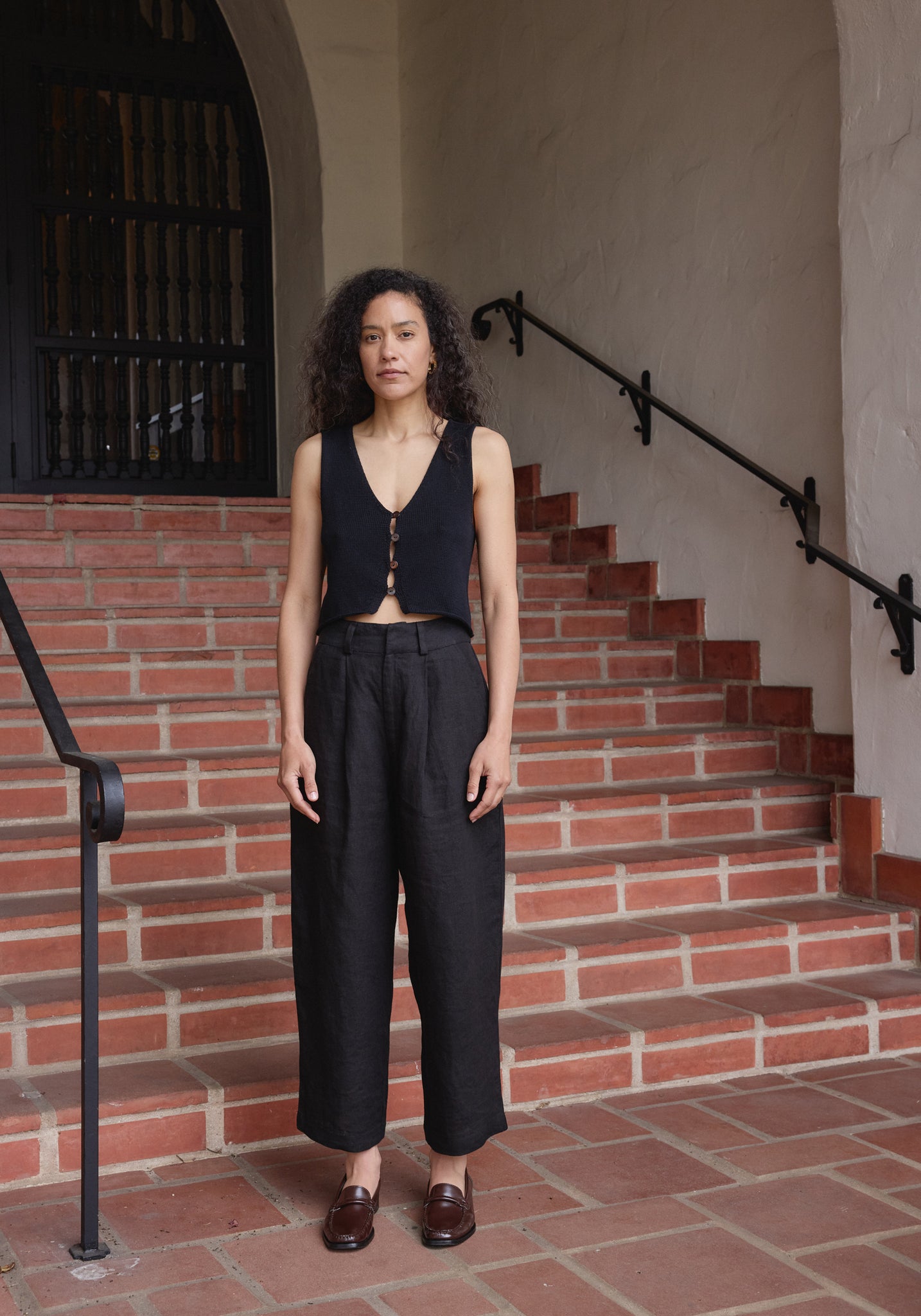 Ana Crop Trouser Black – First Rite Clothing