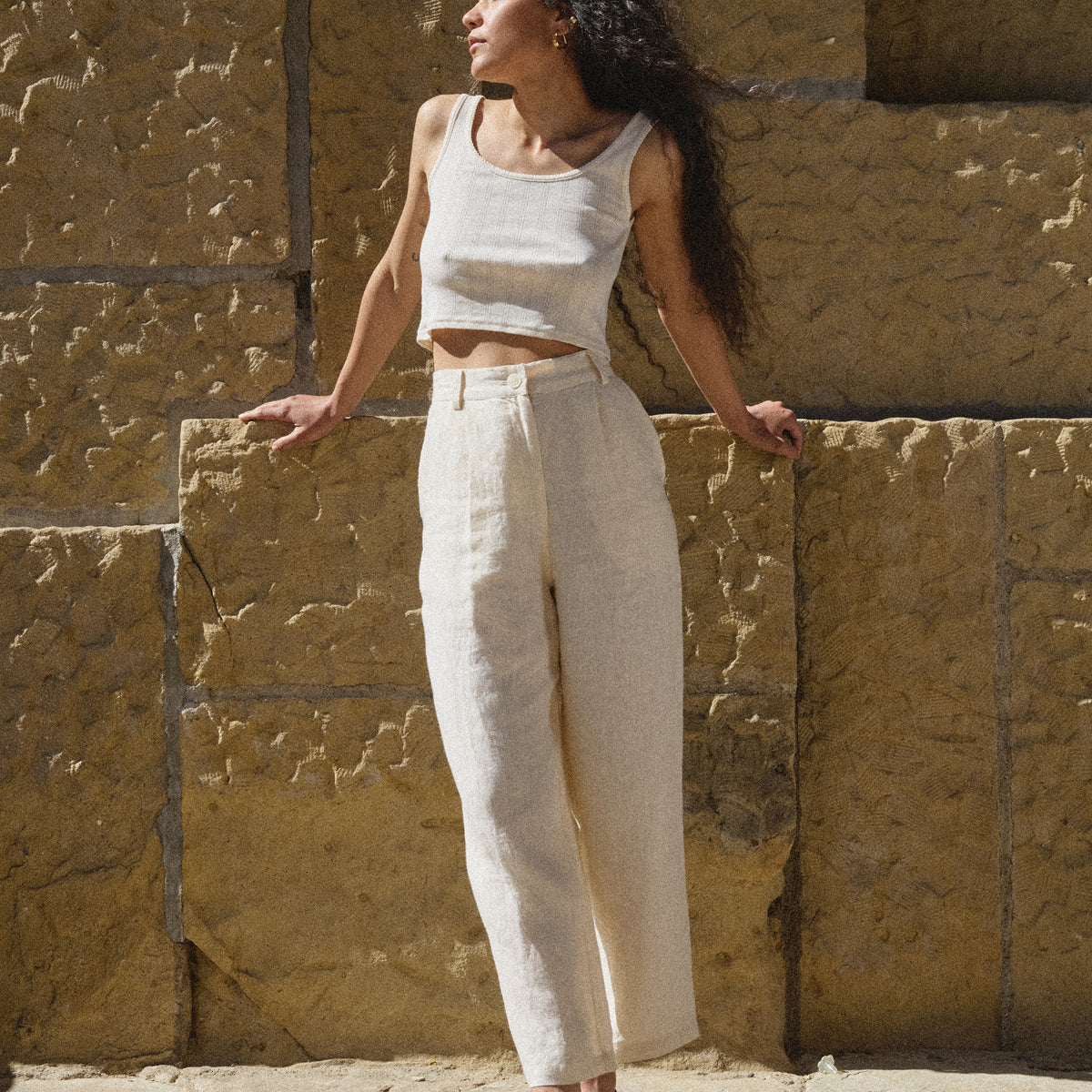 Luca Trouser Salt – First Rite Clothing